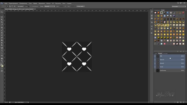 Урок № 1 от Ирины Создание нежной сеточки в Photoshop