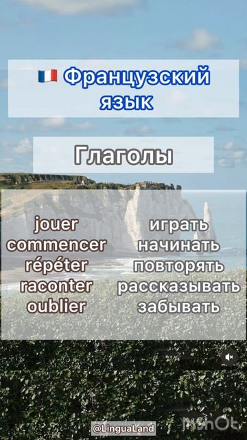 🇫🇷 Глаголы на французском языке 🇫🇷