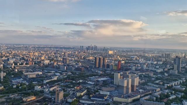 Вид с  кафе "7 небо" Останкинская телебашня 09 мая 2024 года!