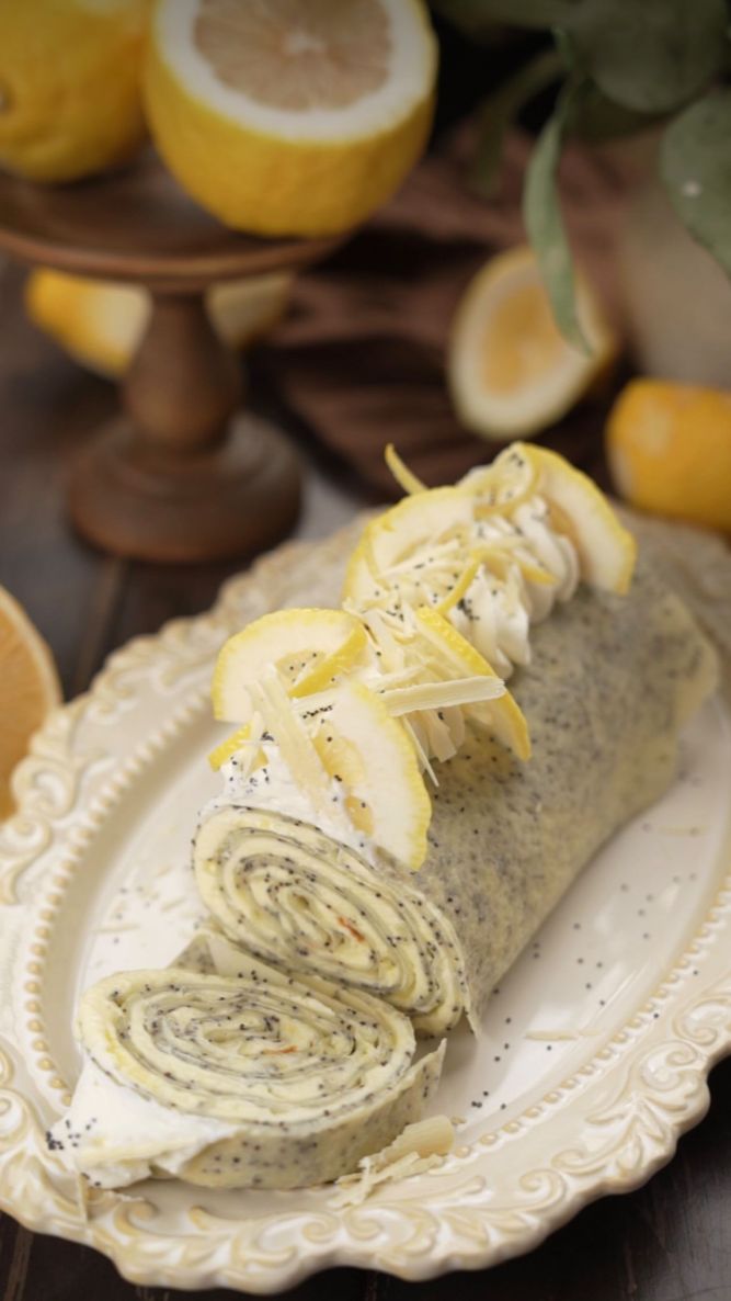 Блинный рулет мак-лимон