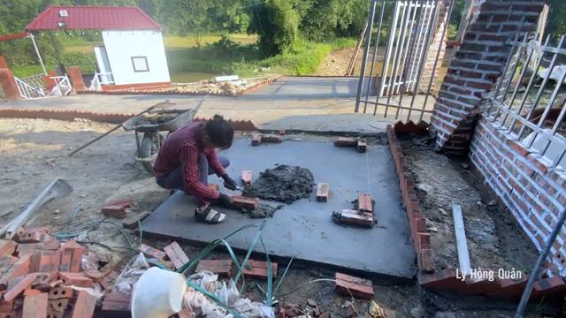 Building Beautiful Concrete Walkway - Build A Dog House For My Dogs Ly Hong Quan