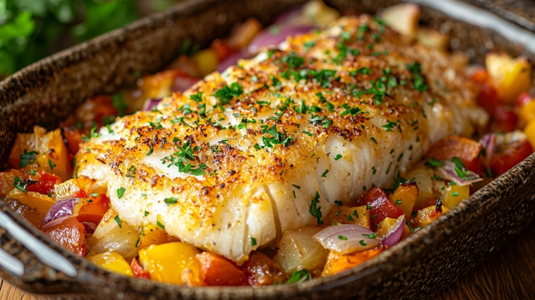 🐟 Рыба с овощами по-турецки