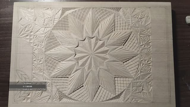 Работа в стиле геометрической резьбы. (9)