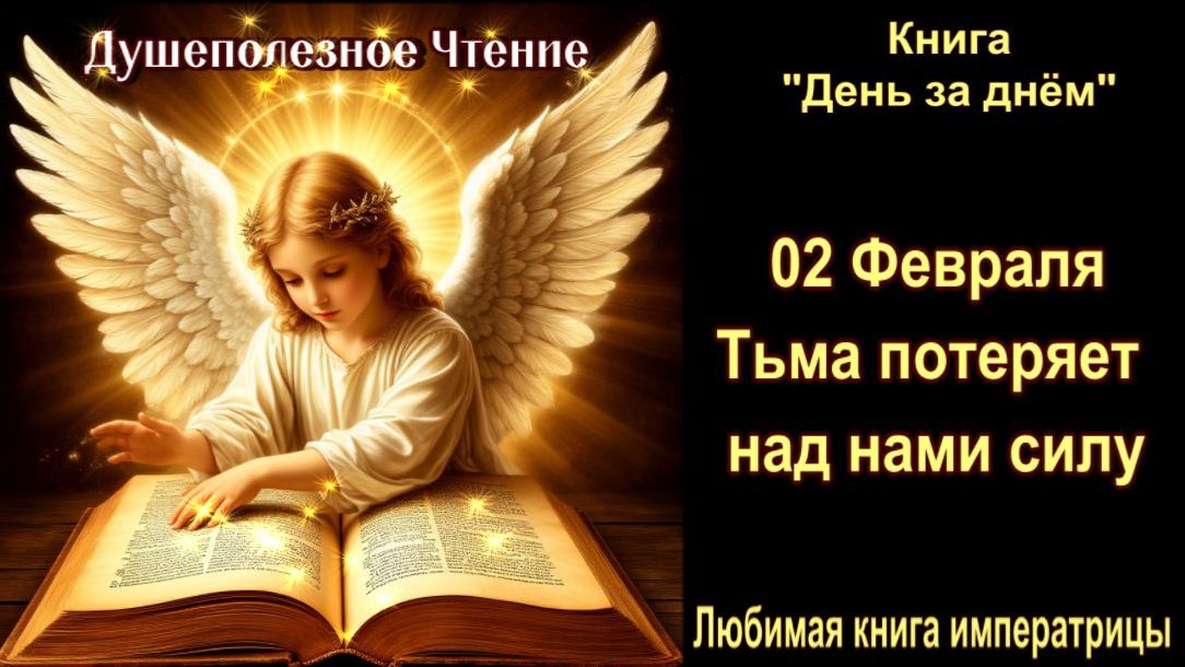 02 Февраля  "Тьма потеряет над нами силу" Книга "День за днем"