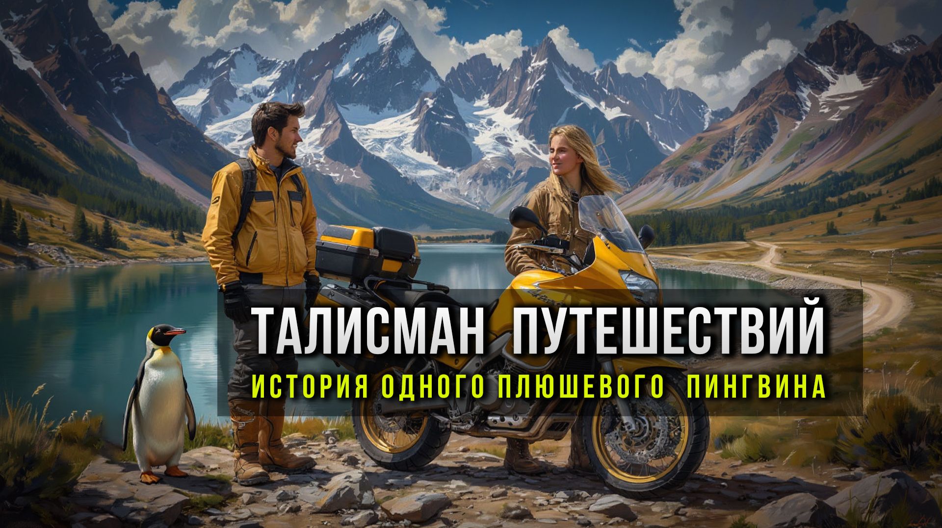 Пингвин-авантюрист: от Антарктиды на мотоцикле за белыми медведями! 🐧🏍️