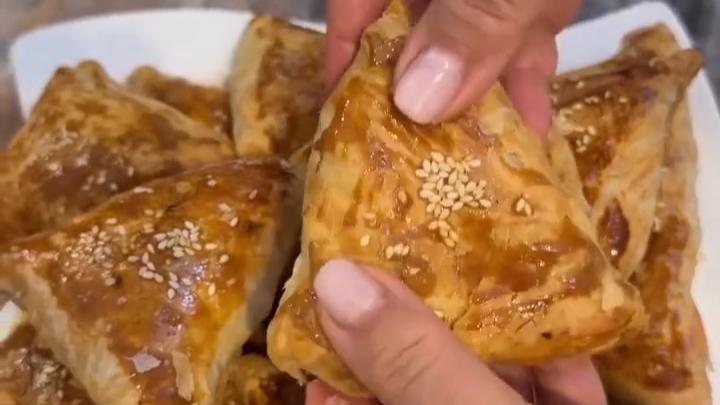 САМСА вкусная, а какая хрустящая...🌮🔥😋