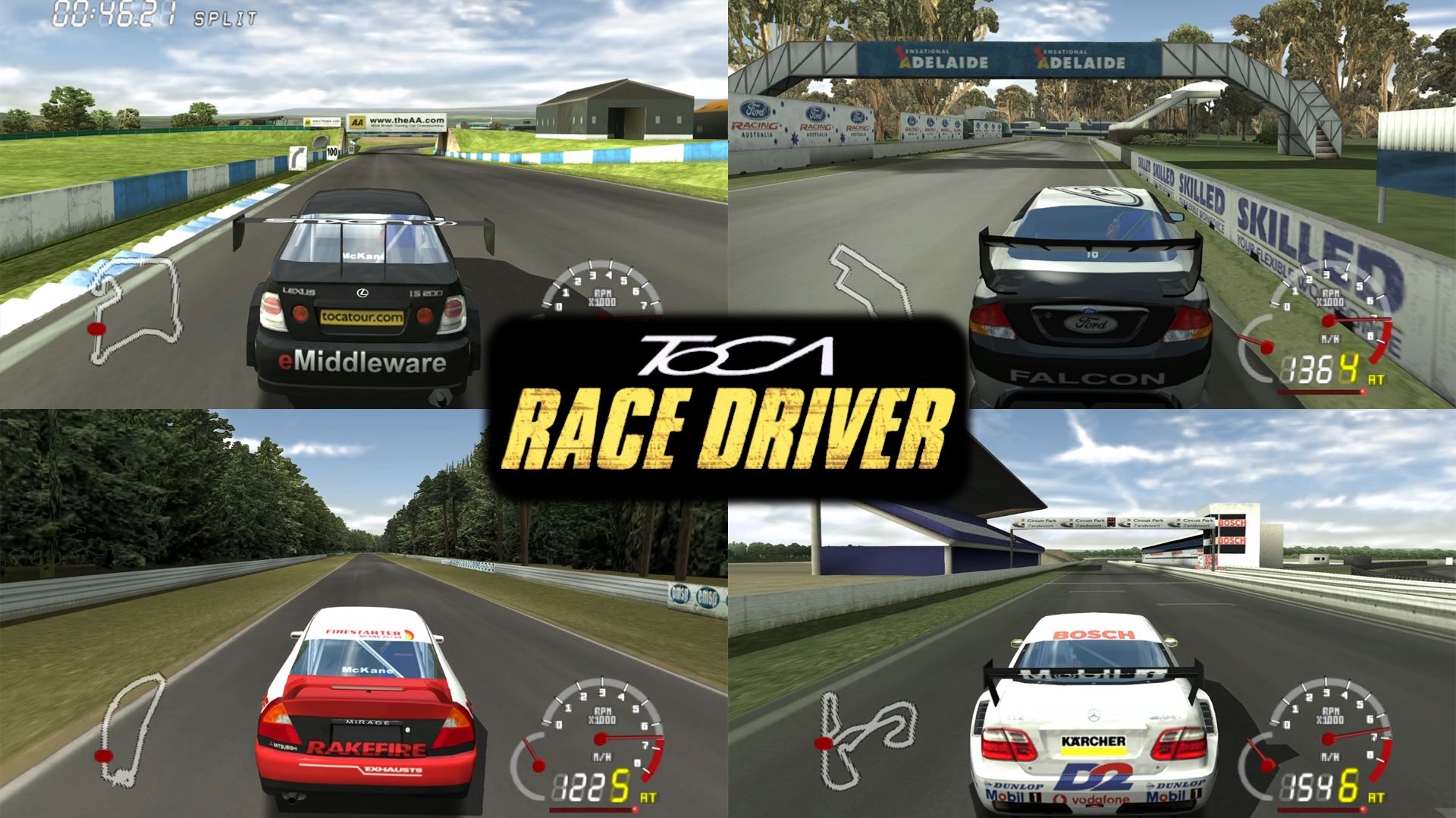 TOCA Race Driver (PS2) - Все Гоночные Трассы
