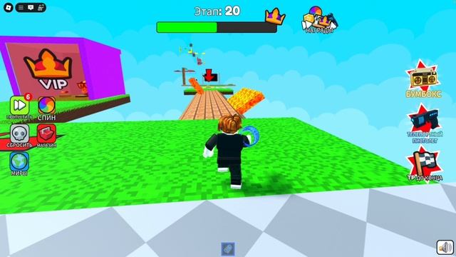 Паркур по стенам в роблокс 2 часть