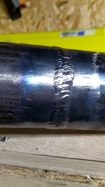 8 часть ... Конечный результат шва, катушка под 45⁰, не поворотная, тиг сварка...