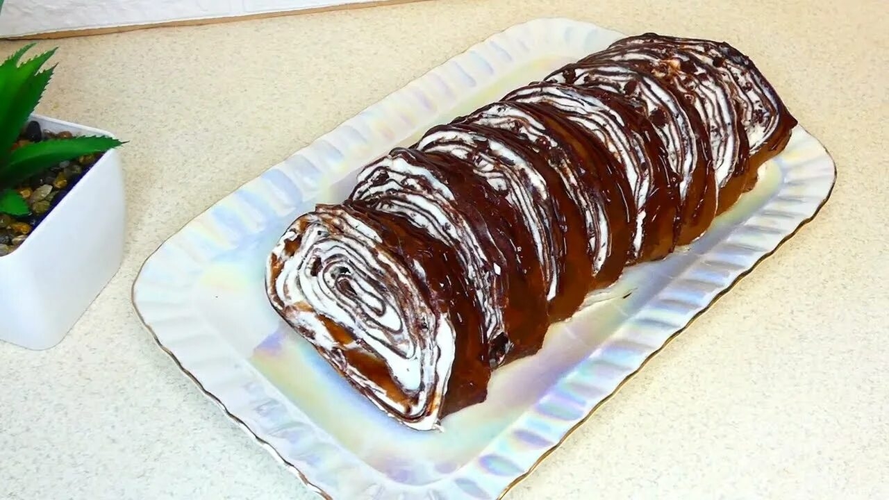 Блинный рулет с начинкой «Орео»