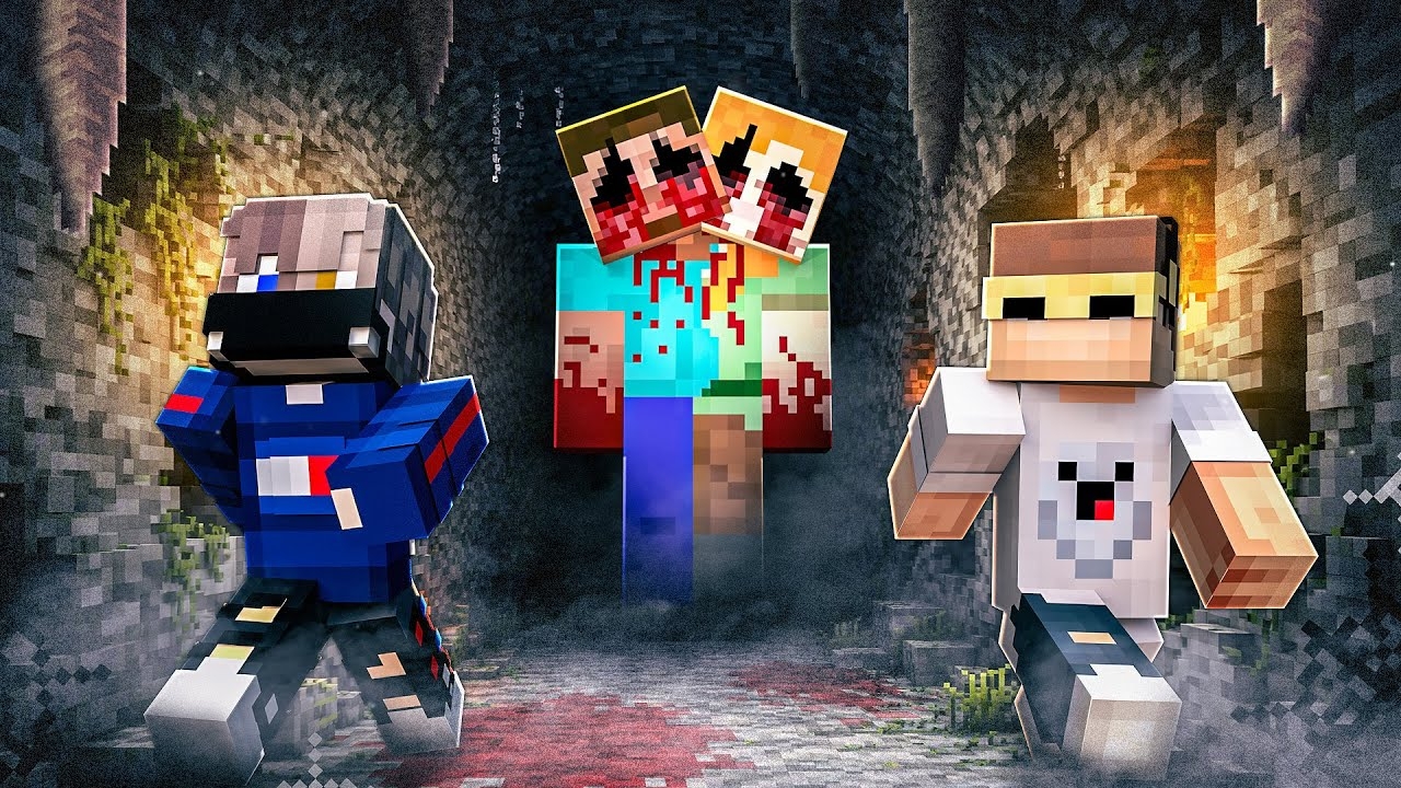 😨 Страшный Двухголовый Преследует Нас в Майнкраф