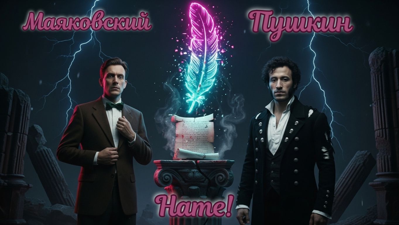 Нате — Альбом CyberKas 2026 (Маяковский + Пушкин)