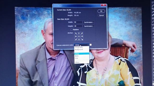 Торец на холсте.