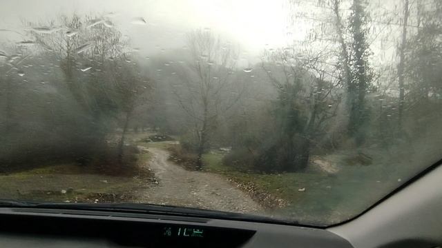 Абхазия после обильного ливня  образовался ручеёк)