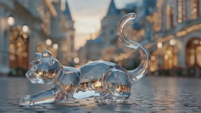 Кристальная кошка и времена года в 4к✨ Тихое путешествие по миру. Наглядно для деток