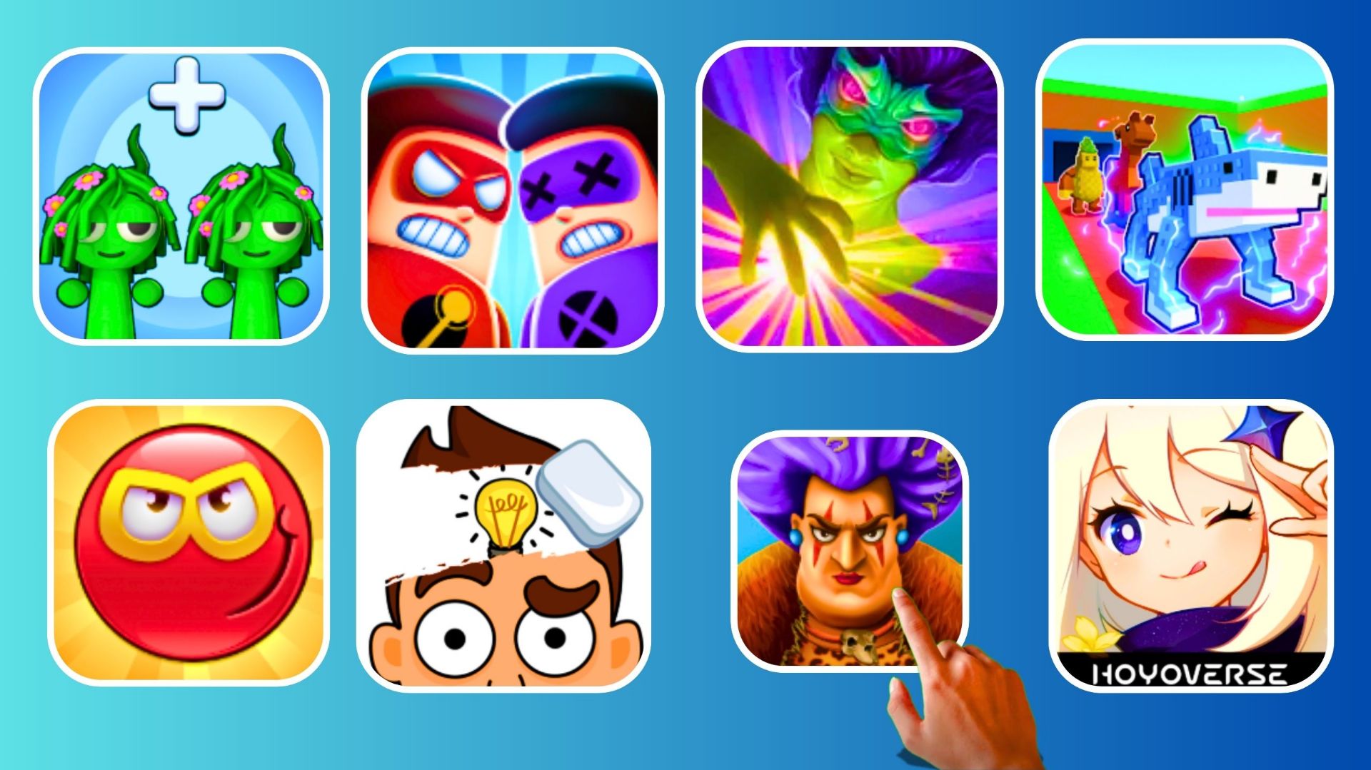 🌈SPRUNKI & Demon Hunters 3 & Red Ball Super Run & Scary Teacher 3D Stone Age