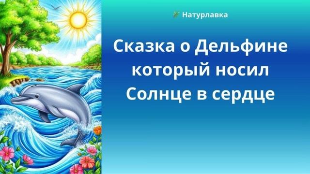 Сказка о Дельфине, который носил Солнце в сердце.