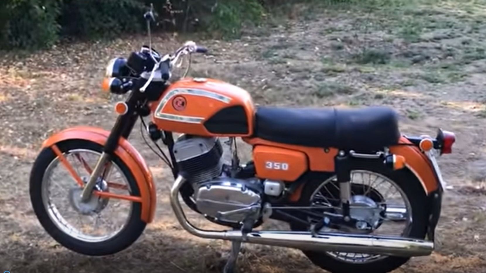 Мое удачное падение с мостика на мотоцикле