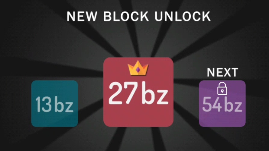 X2 Blocks (6bz → 13bz → 27bz)
