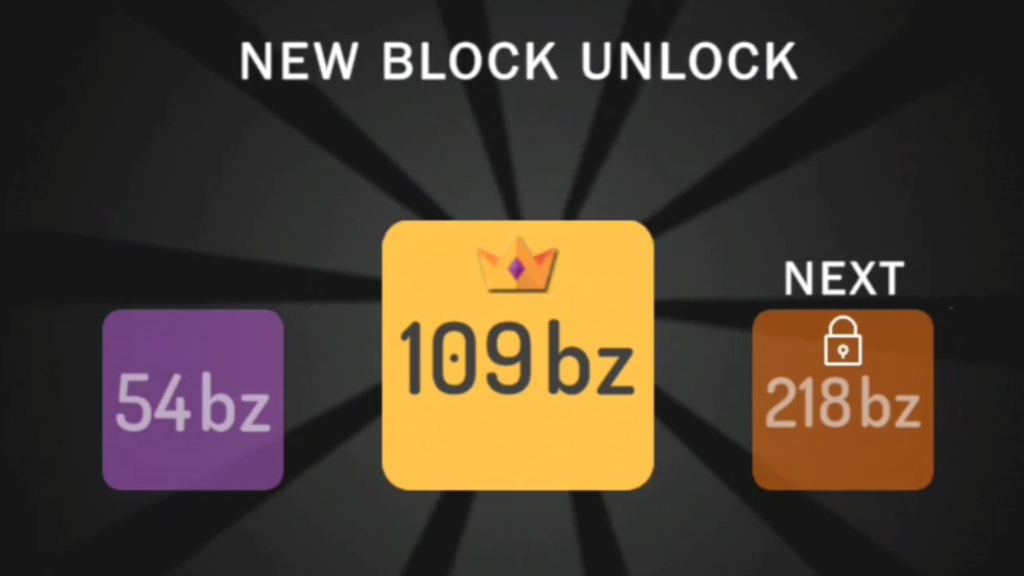 X2 Blocks (27bz → 54bz → 109bz)