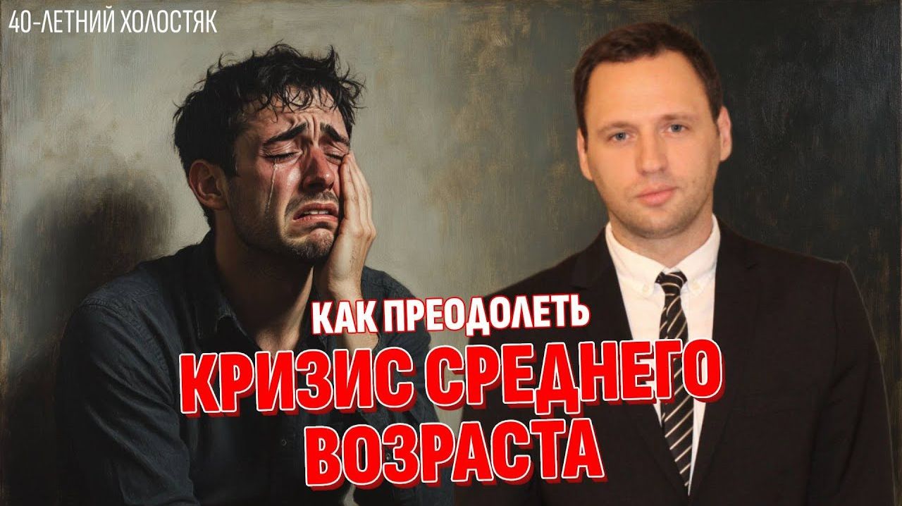 Влог: КАК ПРЕОДОЛЕТЬ КРИЗИС СРЕДНЕГО ВОЗРАСТА - Я смог и у тебя получится | 40-летний холостяк
