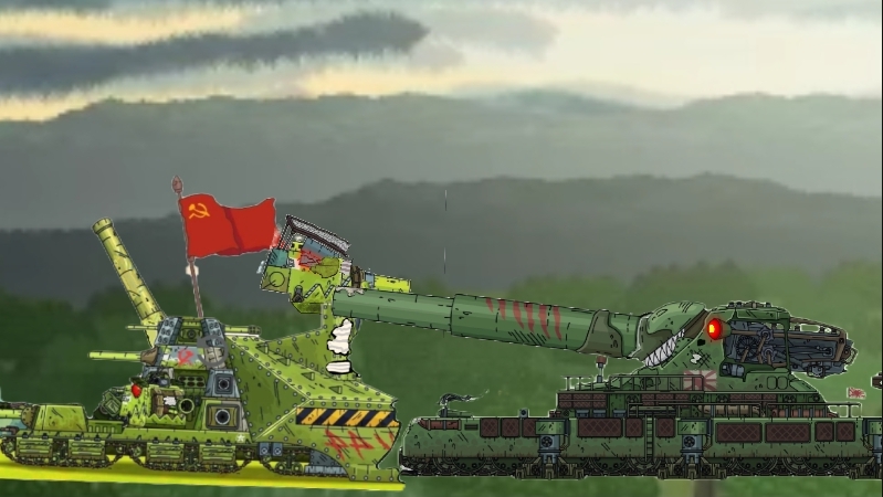 KV-44 vs Okinaju 2ч (Анимация)