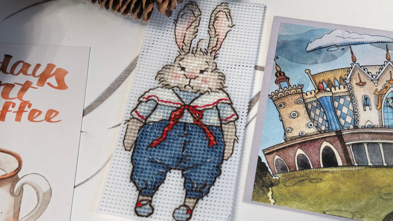 Почти рукодельный влог. Вышивальная неделя 30.01 - 07.02.2026. Часть 2. Играю в "Возвращение Алисы"