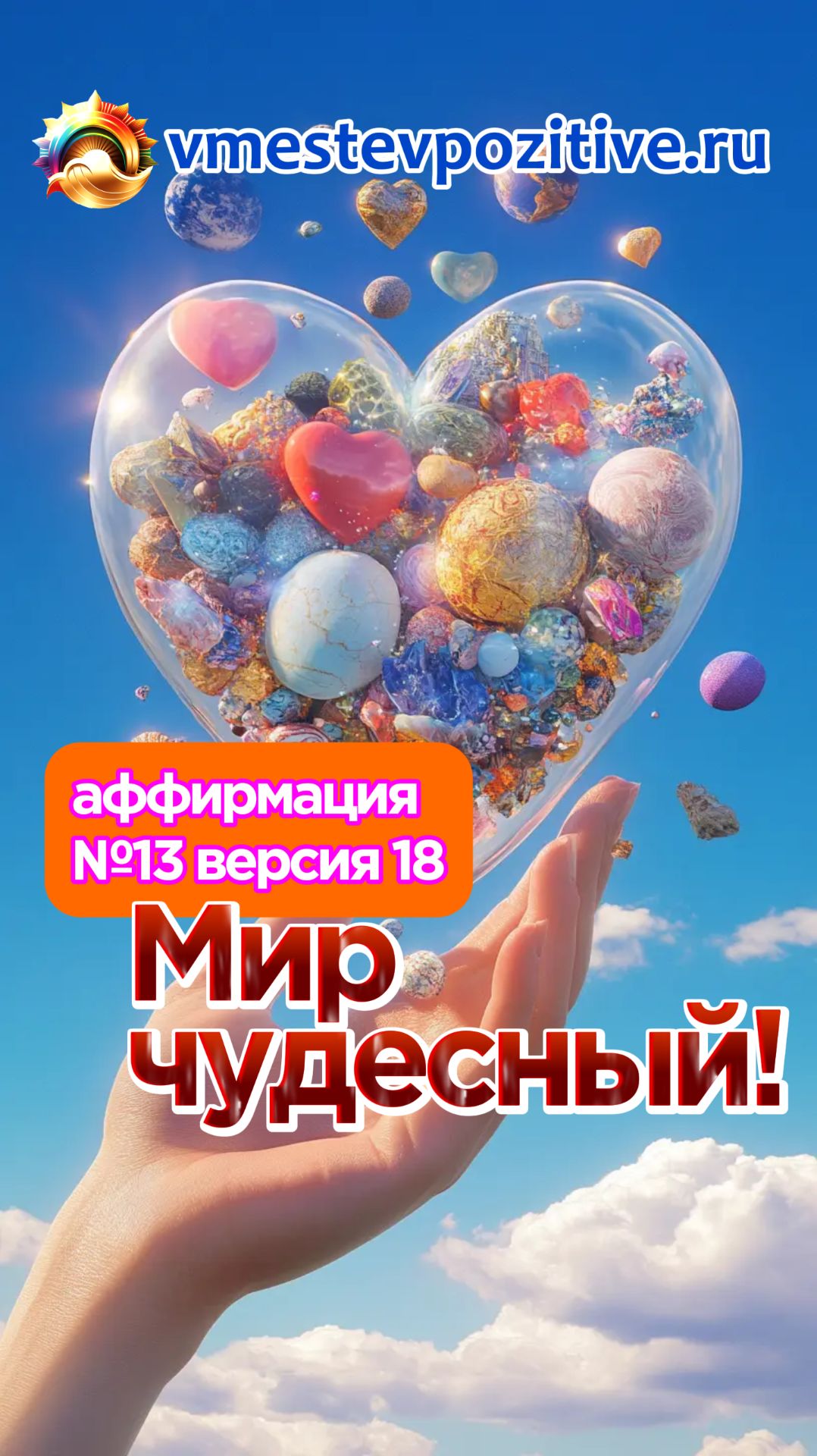 Affirmation. Female. №13. Мир чудесный! (v18)