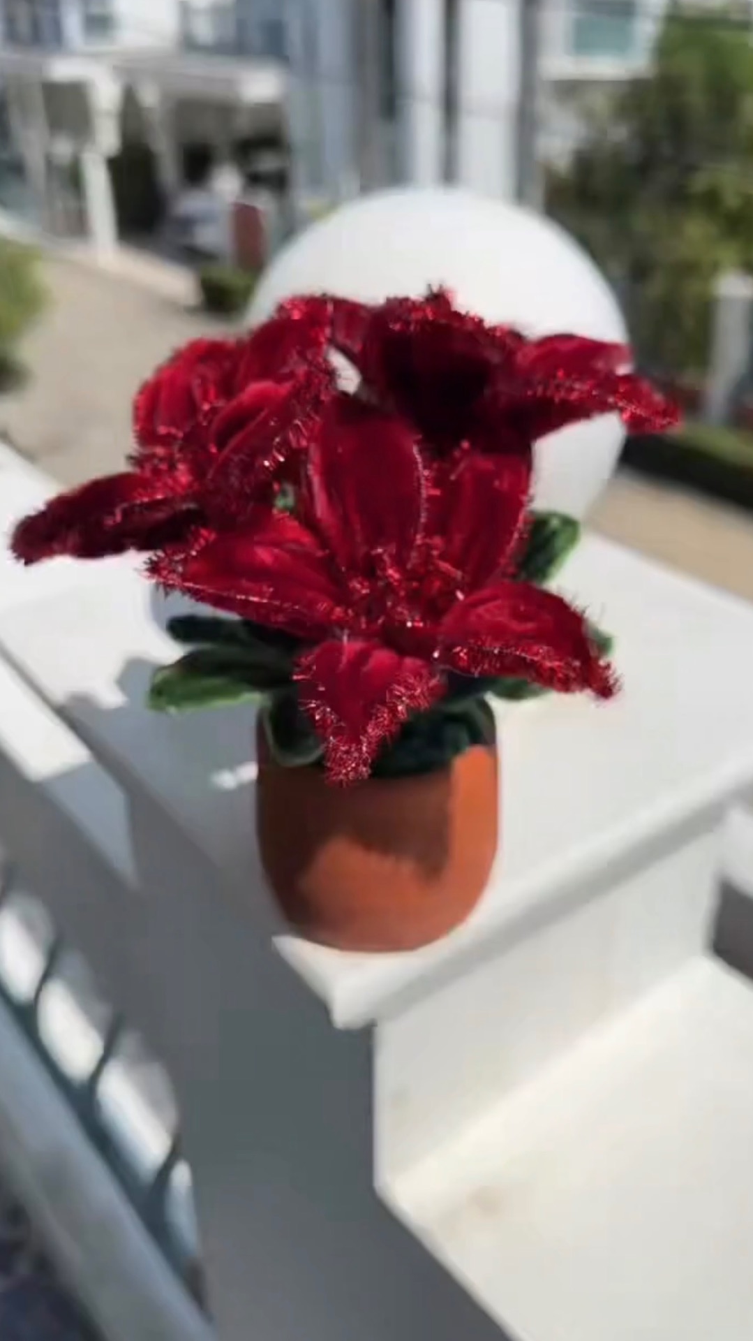 Красивые цветы 🌺🌺🌺 Из пушистой  проволоки 🌺