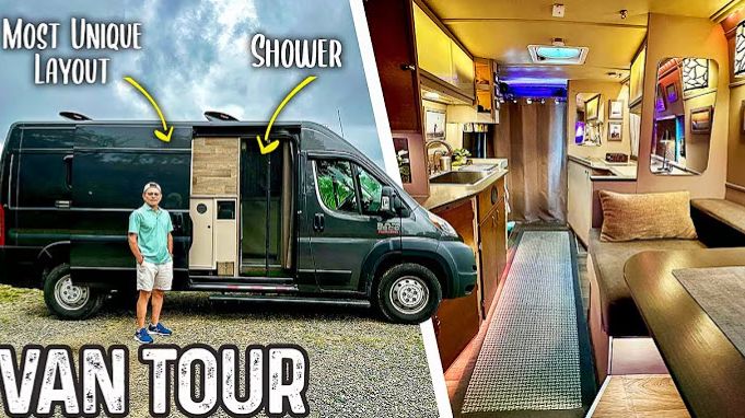 Самая БЕЗУМНАЯ конструкция фургона из всех когда-либо созданных — уютная атмосфера и очень замысел