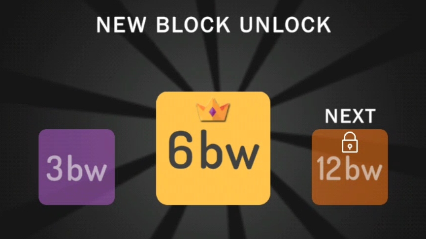 X2 Blocks (1bw → 3bw → 6bw)