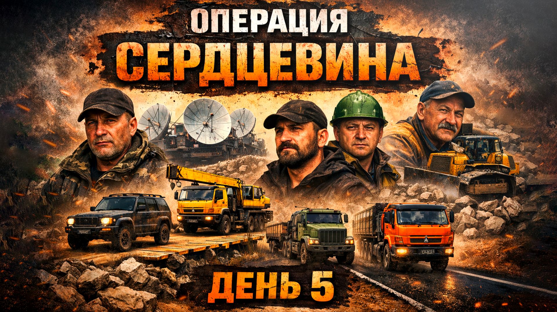 ROADCRAFT | Операция «СЕРДЦЕВИНА» — День 5 | Доставка антенн, стройка дороги, первый конвой