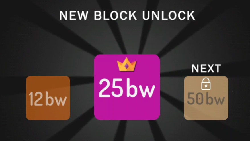 X2 Blocks (6bw → 12bw → 25bw)