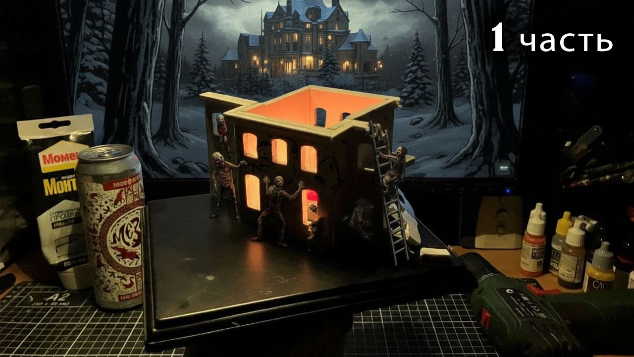 ДИОРАМА про ЗОМБИ  "Восставшие из льда" - 1 часть