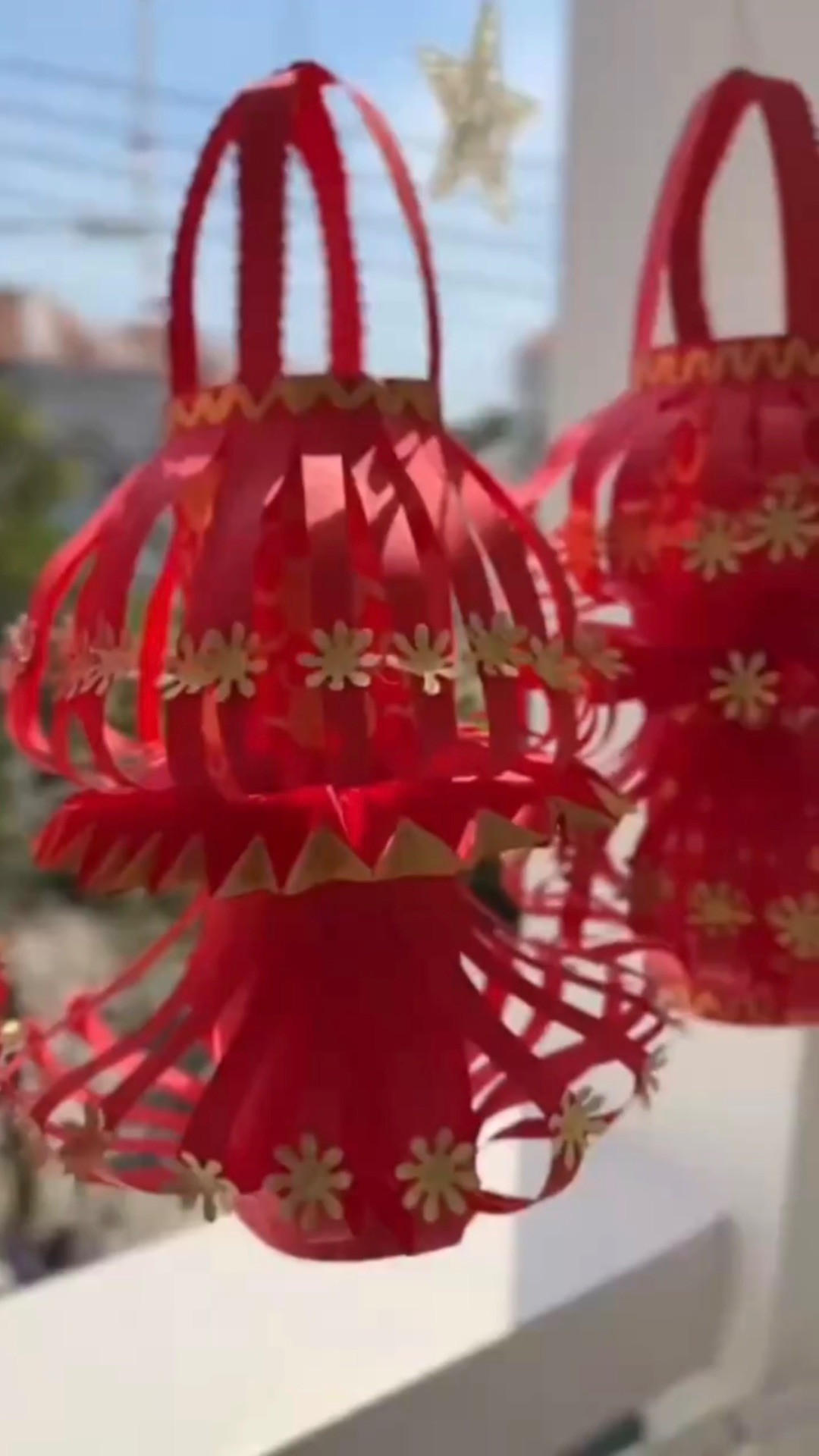 Китайские фонарики 🏮🪭🧧 из цветной бумаги 🏮