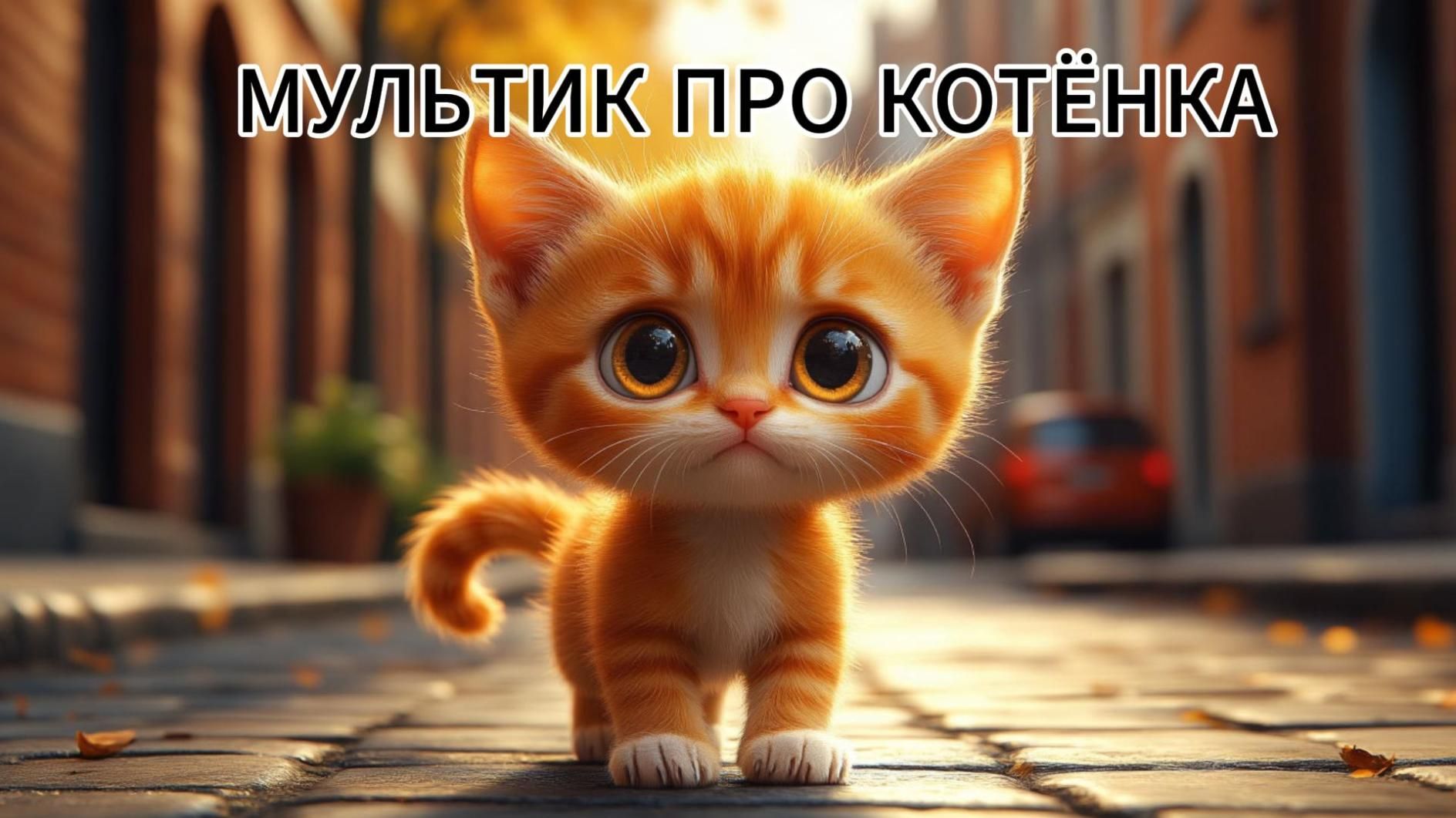 Мультик про котенка созданный нейросетью