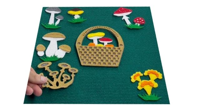 Игра-пособие для детей 3+ "Грибы"