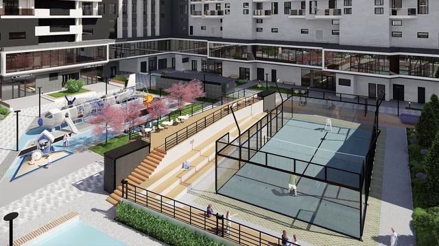 Спортивная площадка в ЖК "Гранд Империал"