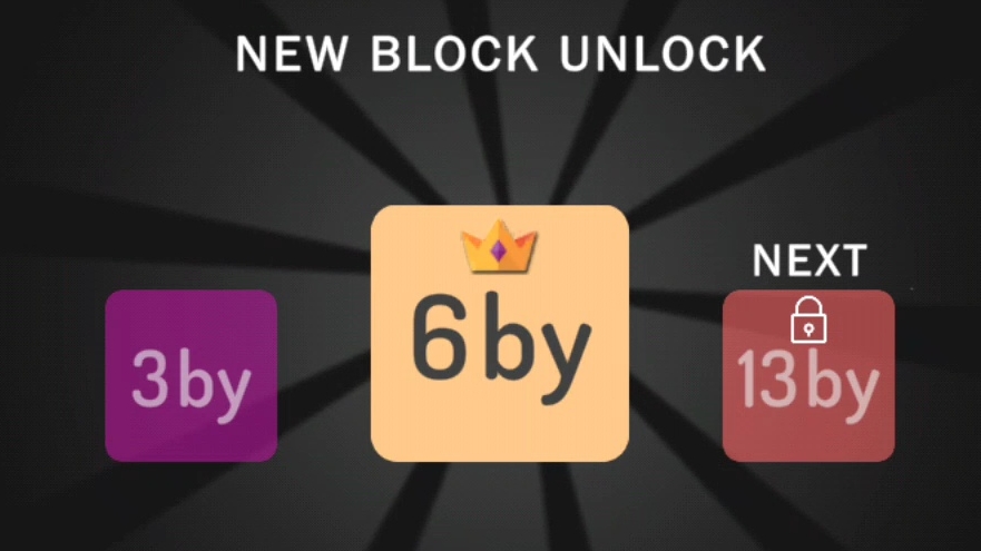 X2 Blocks (1by → 3by → 6by)