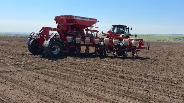 Kverneland Optima TFmaxi . Раскладывание в рабочее положение