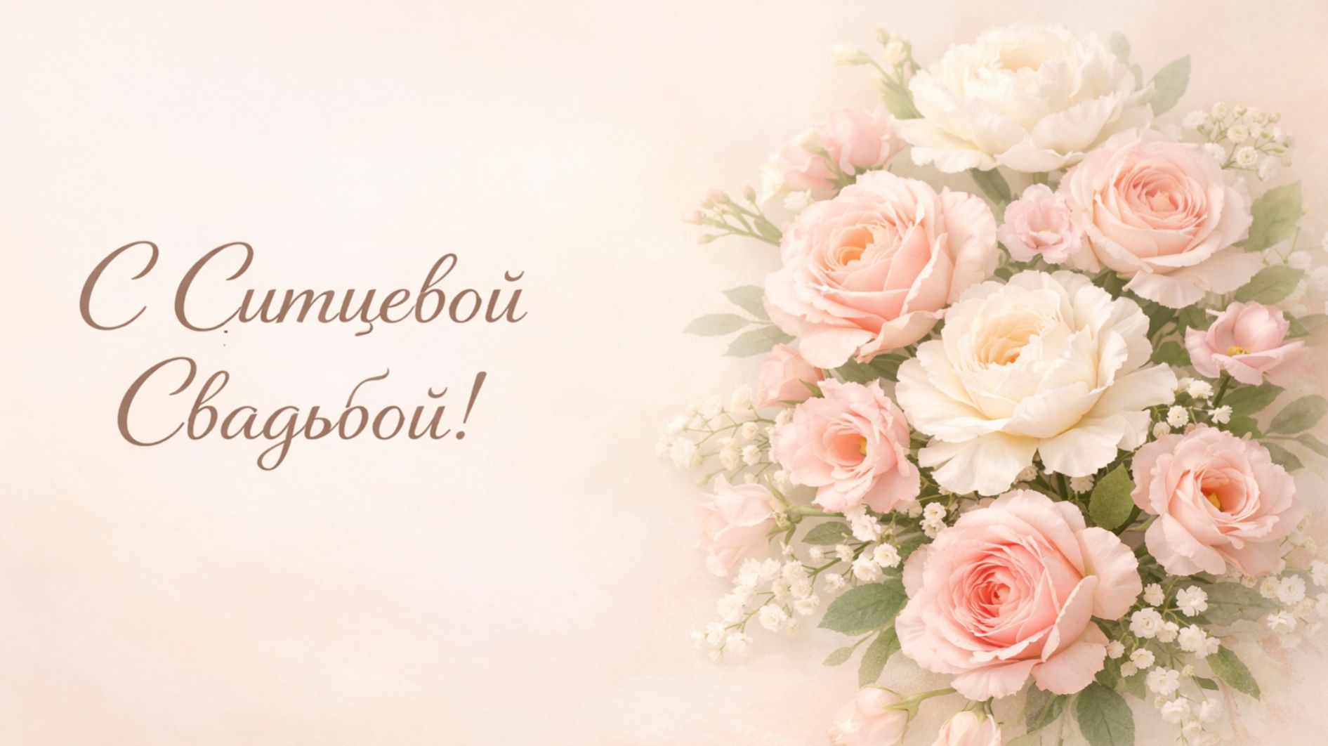 С Ситцевой Свадьбой!(Сердечки)