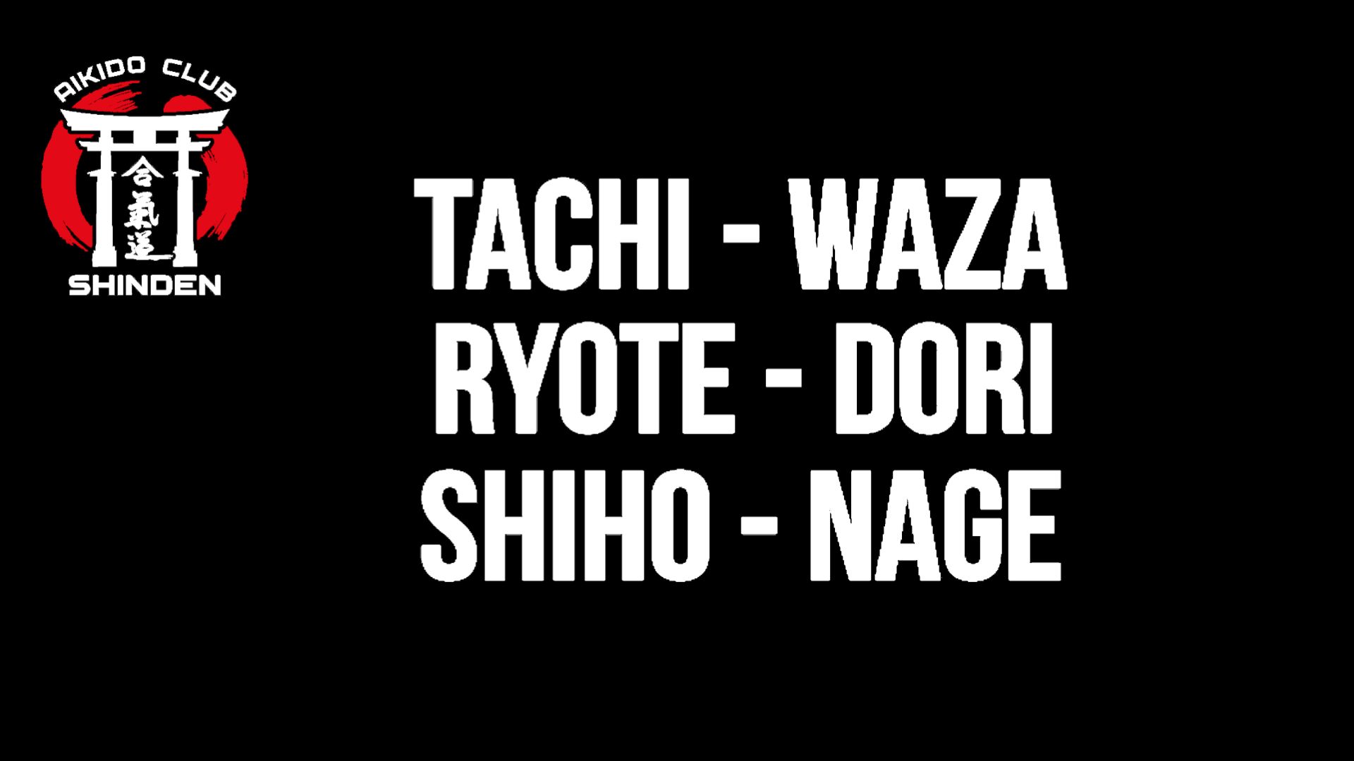 TACHI WAZA RYOTE DORI SHIHO NAGE. Школа айкидо SHINDEN.