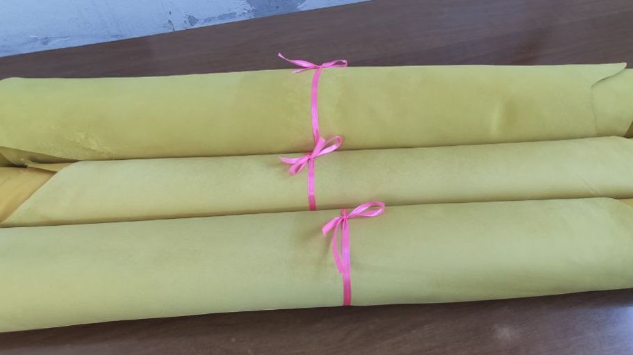 Коробка № АТ055   Наппа МРС Желто-Горчичный цвет