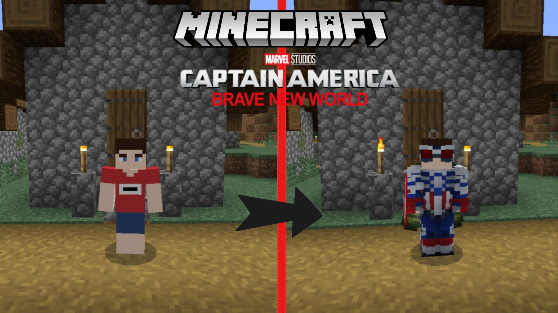 Я превратился в капитана америку в Майнкрафте | ManeLego minecraft