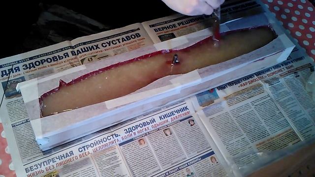 №12- Заливка  крышки смолой  2.