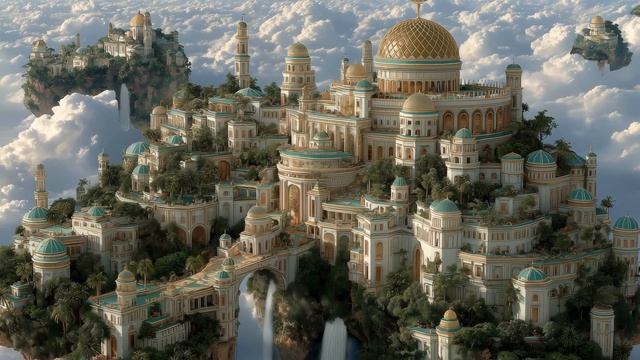 Золотой город в облаках (ИИ)