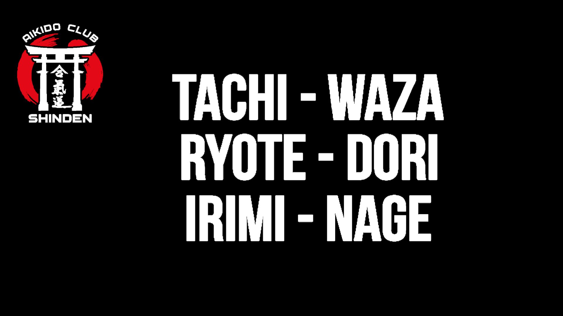 TACHI WAZA RYOTE DORI IRIMI NAGE. Школа айкидо SHINDEN.