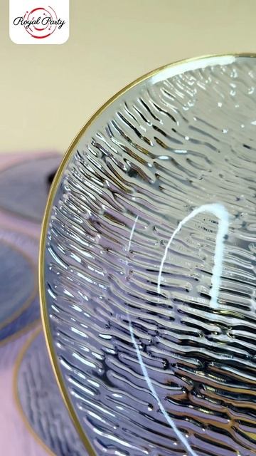 Тарелки пластиковые для сервировки "Лагуна" 23 см / 6 штук Royal Party