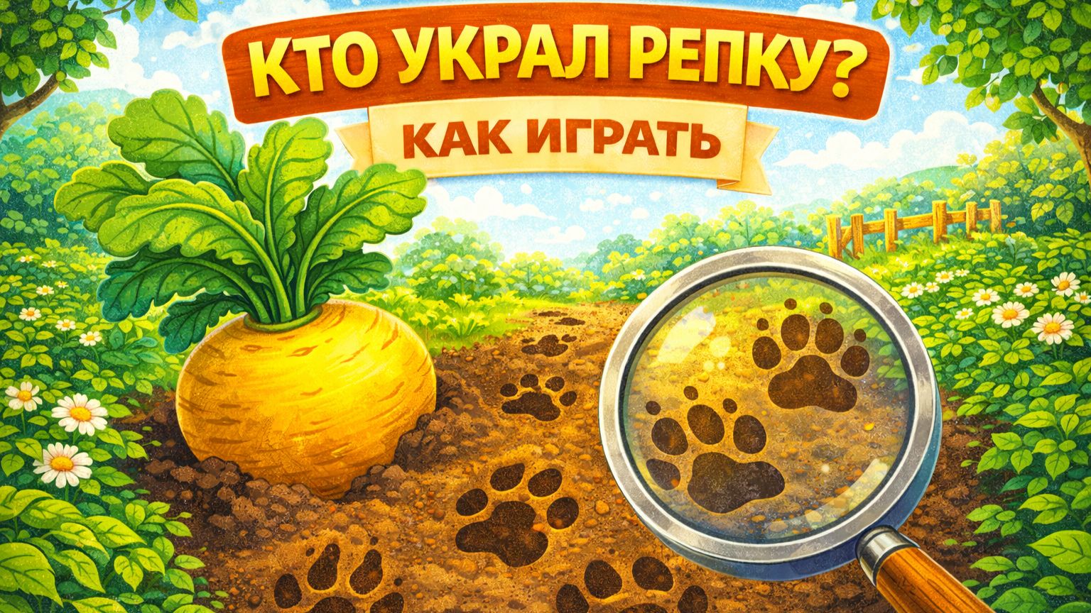 Кто украл репку? — правила настольной игры | Как играть с детьми