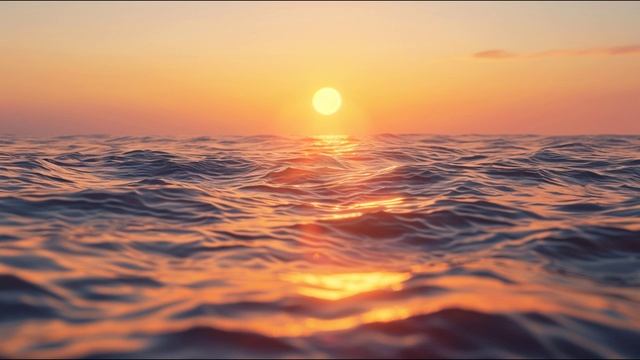 Морские волны на закате — расслабляющие звуки моря — 3 часа